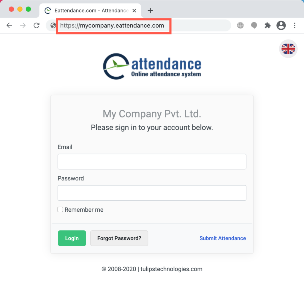 Human Resources Management System - Login page - Eattendance Human Resources Management System - Login page - Eattendance