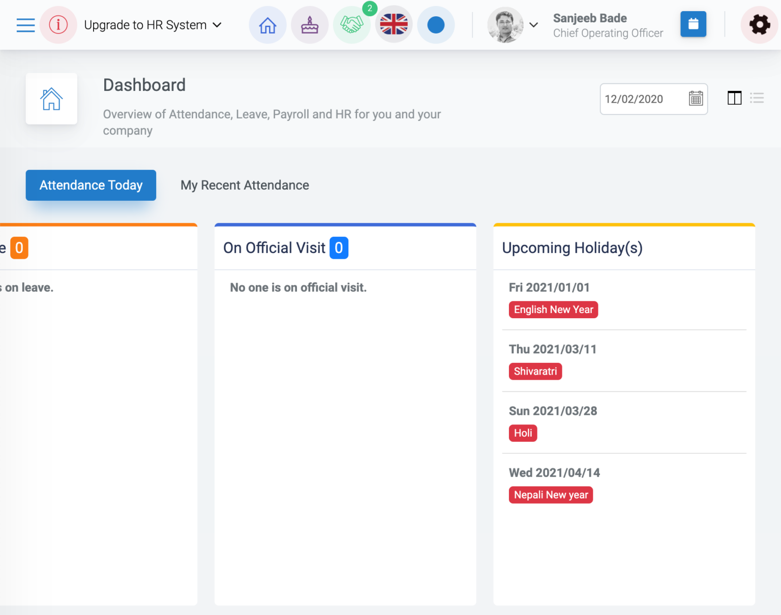 Online Time Attendance Management System: track employee attendance